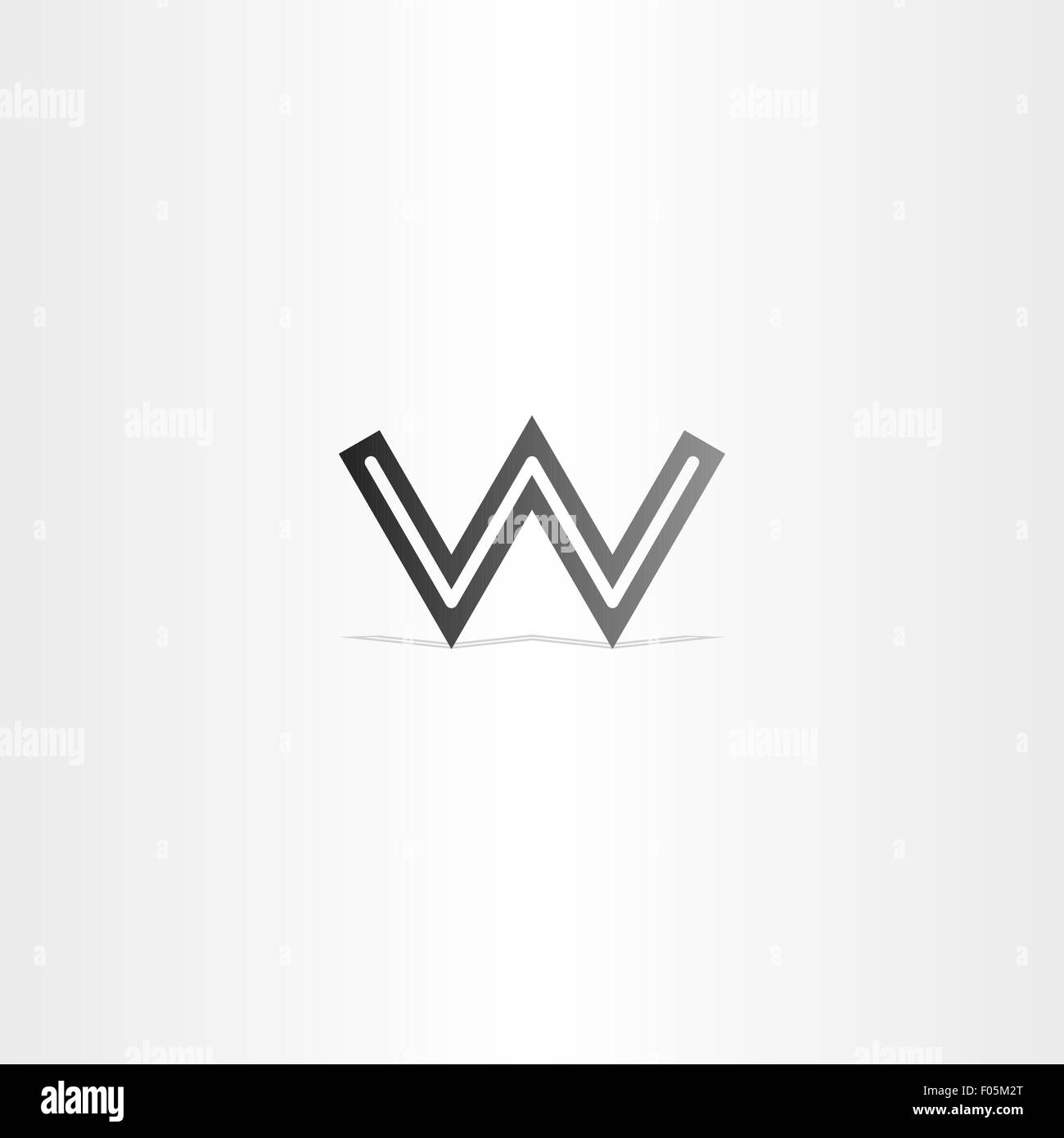 letter w black logo icon design Stock Vector Image & Art - Alamy