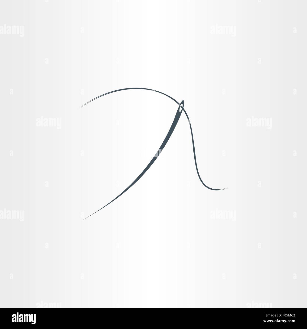 needle and thread symbol vector icon design Stock Vector Image & Art ...