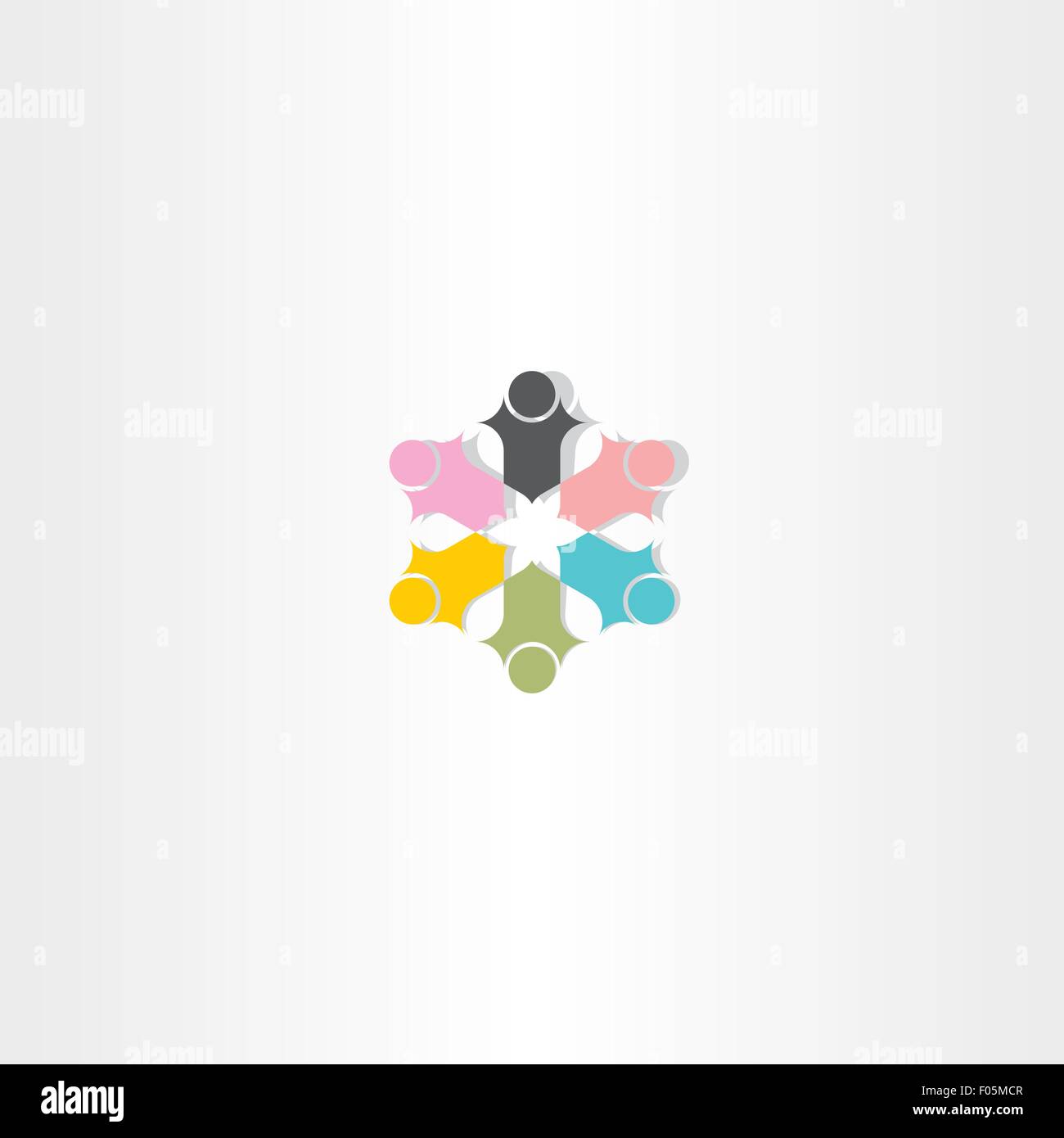 Colorful circle design man Stock Vector Images - Alamy