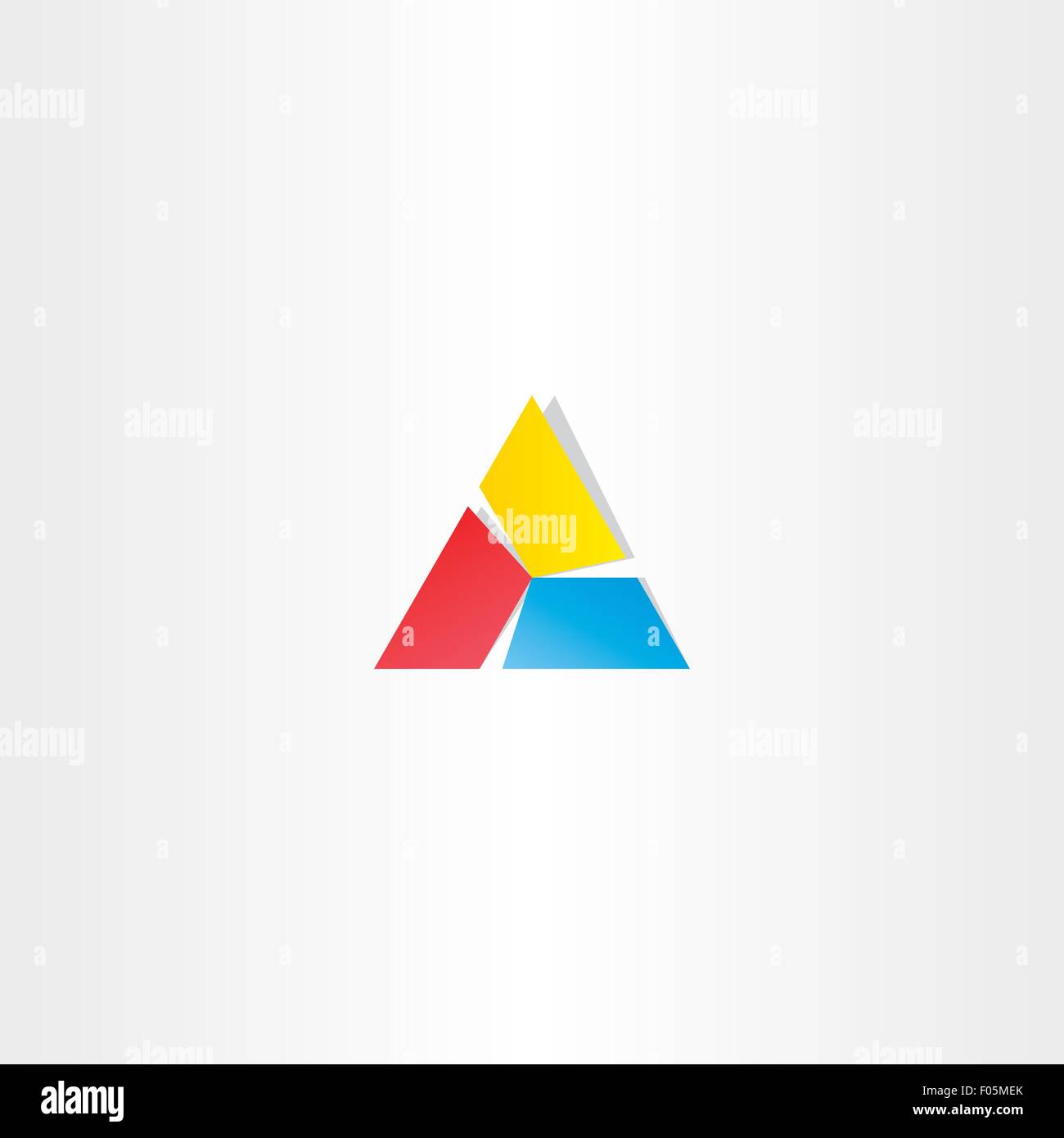 red yellow blue triangle business logo design Stock Vector Image & Art ...