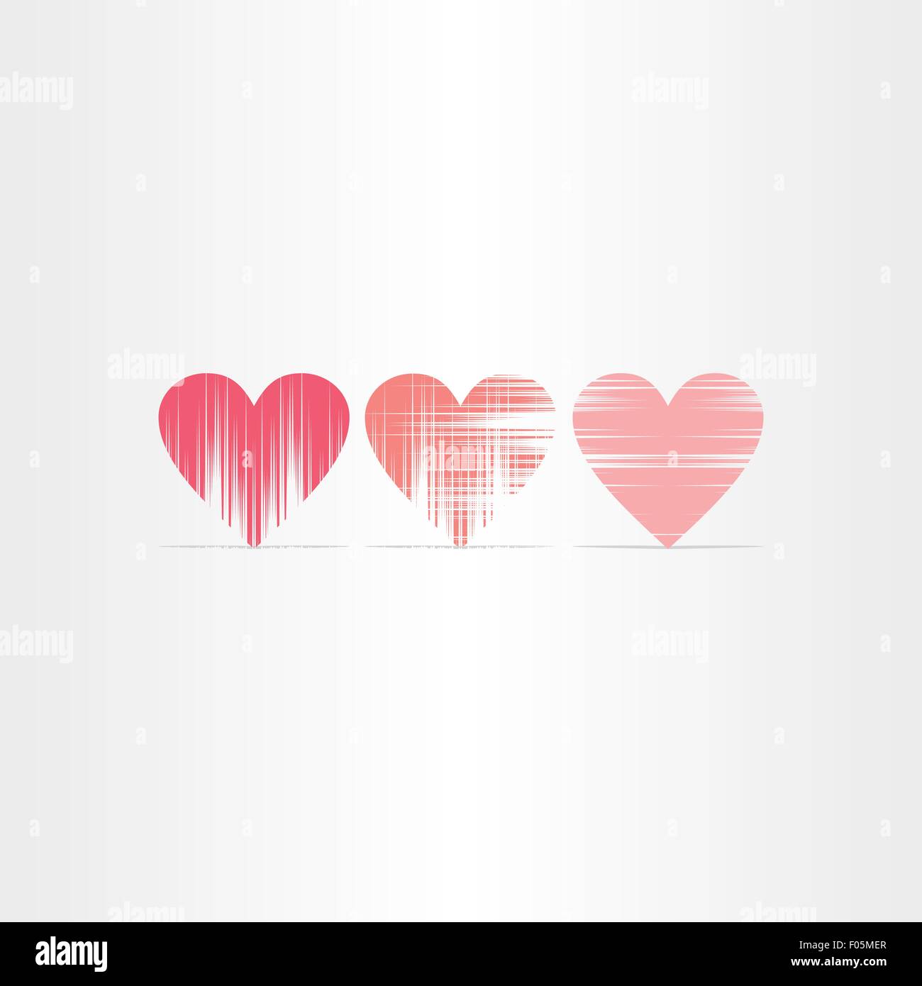 scratched hearts icons set design Stock Vector Image & Art - Alamy