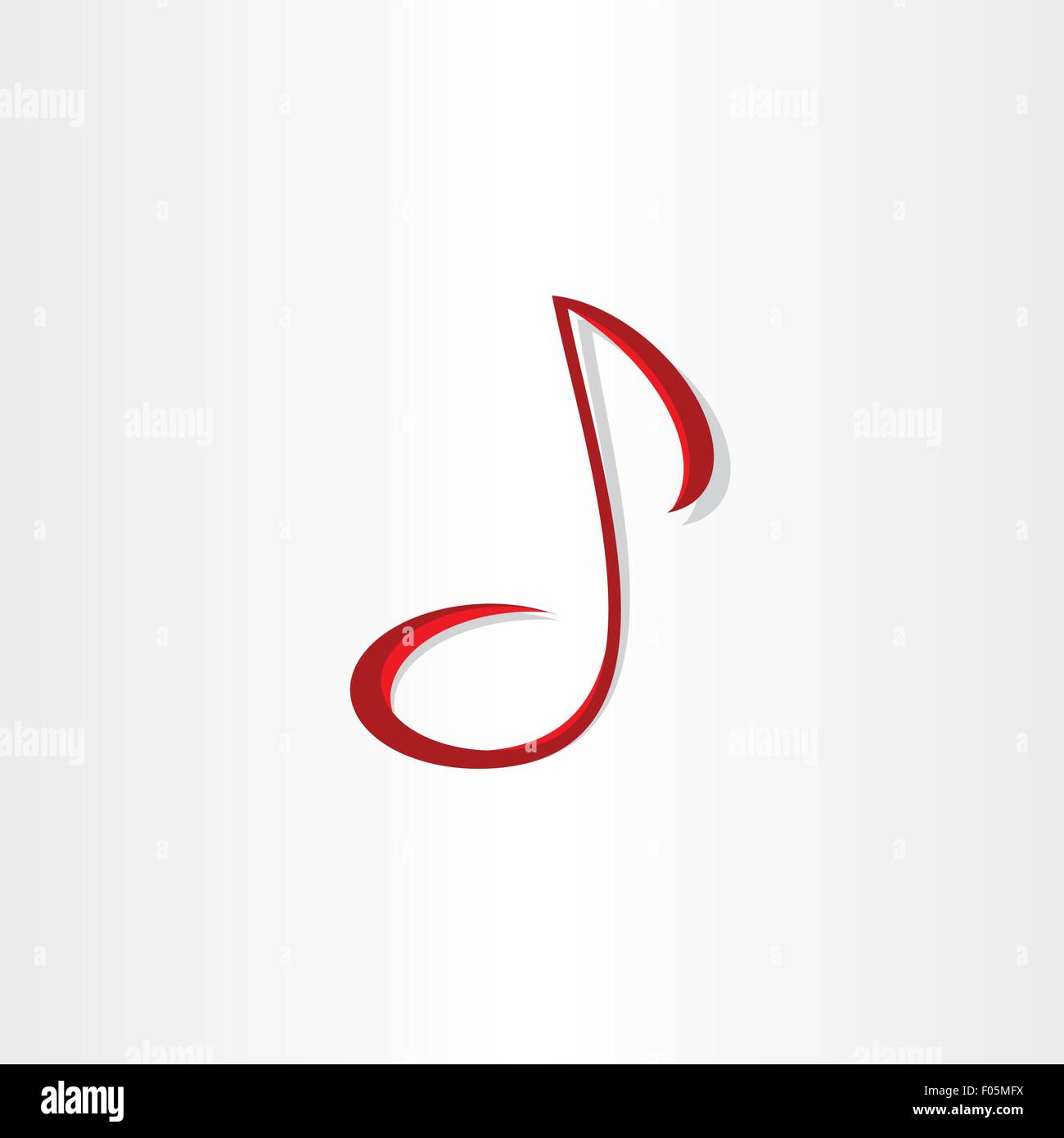 stylized musical note vector symbol design Stock Vector Image & Art - Alamy