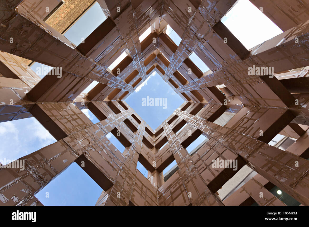 London, UK. 7th Aug, 2015. The People's Tower is a 14 meter high ...