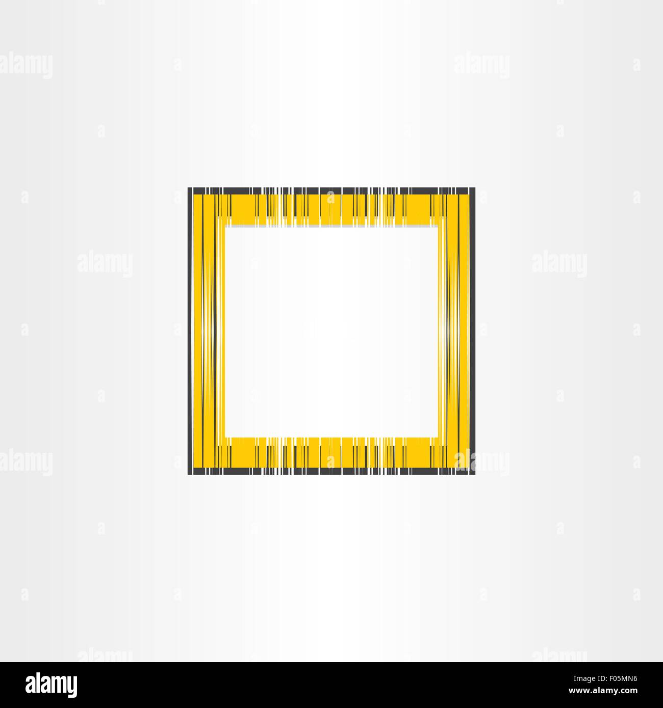 yellow decorative vector frame background design Stock Vector Image ...