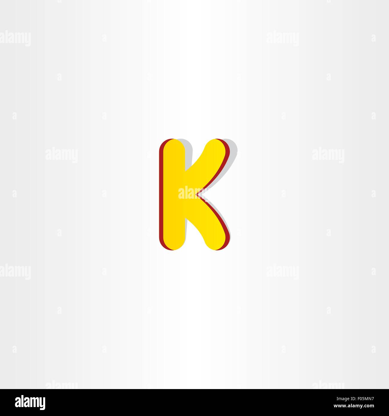 yellow letter k logo symbol design Stock Vector Image & Art - Alamy