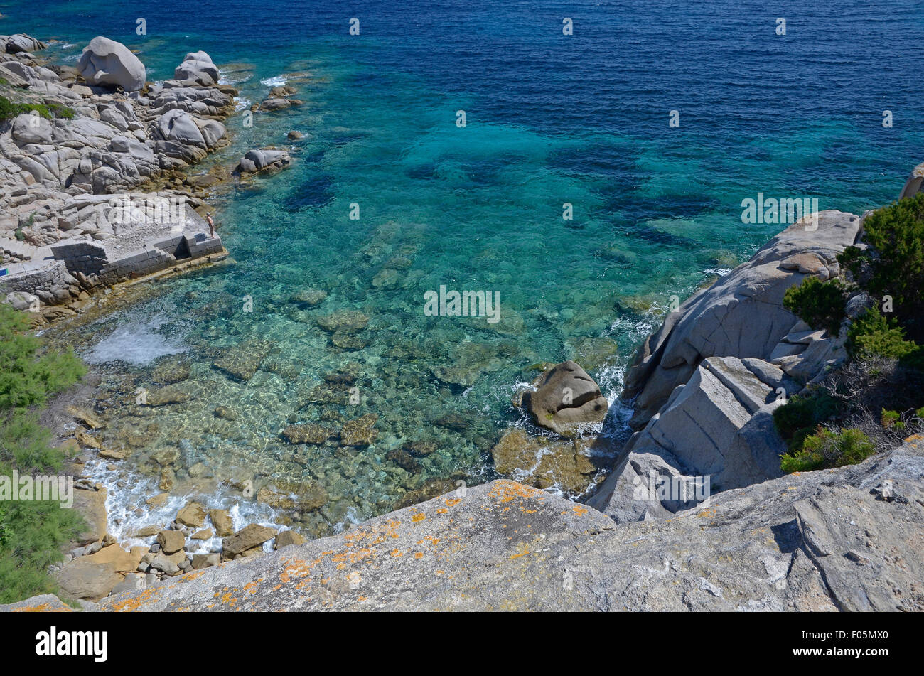 Sardinia,Italy: view of Cala Spinosa in Capo Testa Stock Photo - Alamy
