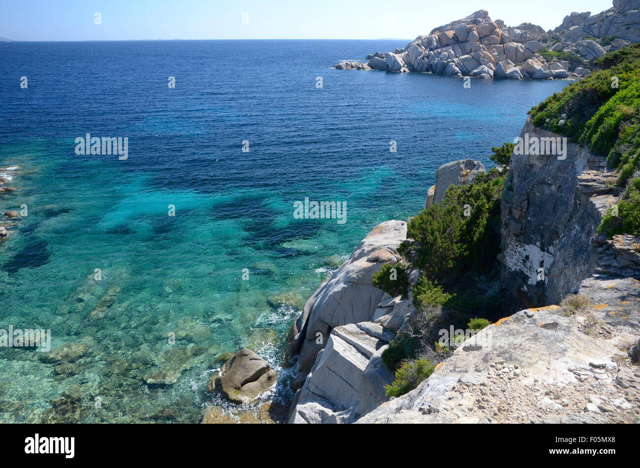 Sardinia,Italy: view of Cala Spinosa in Capo Testa Stock Photo - Alamy