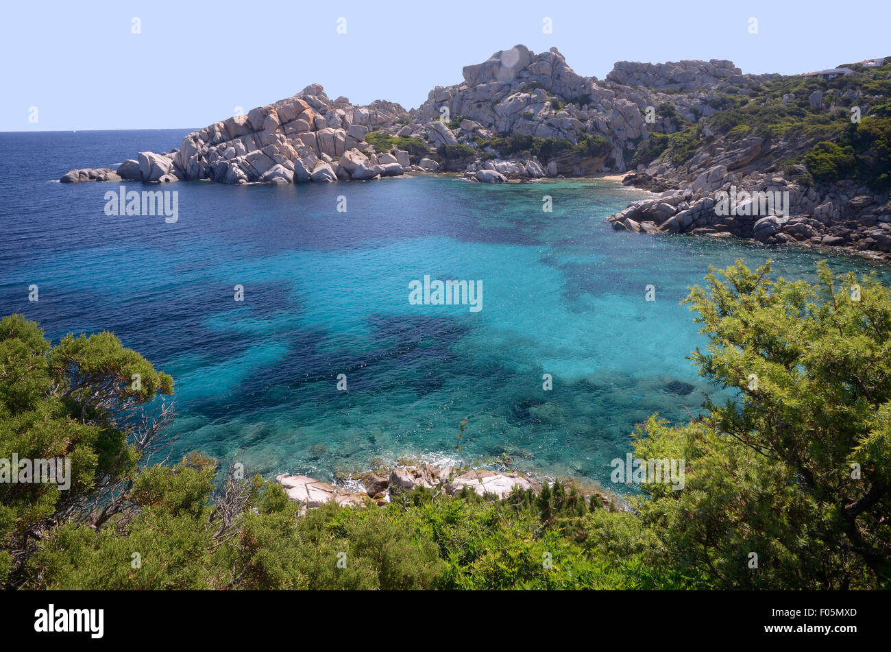 Sardinia,Italy: view of Cala Spinosa in Capo Testa Stock Photo - Alamy