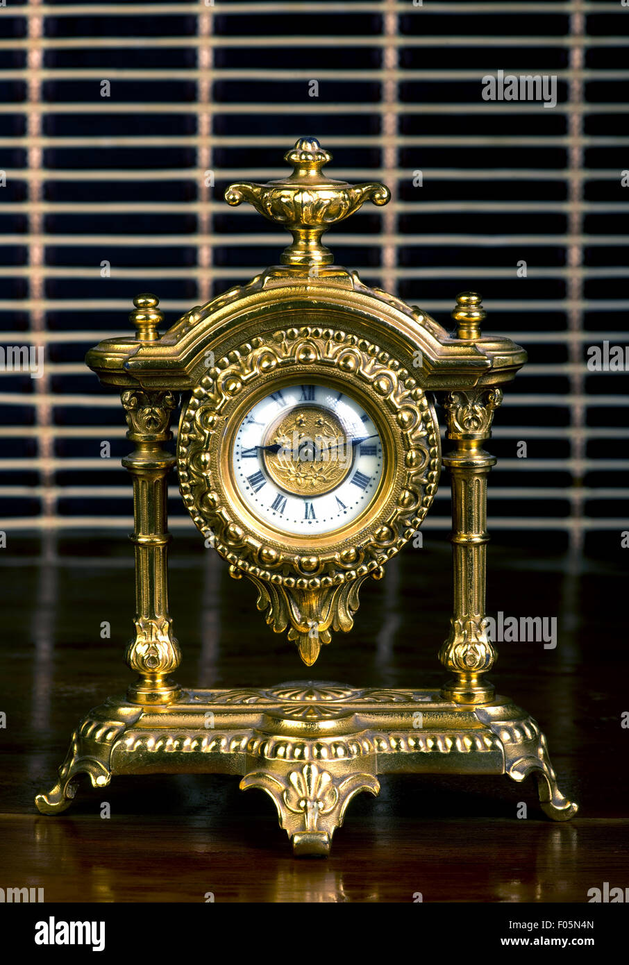 Picture Of Antique Gold Clock at Hannah Macdonell blog