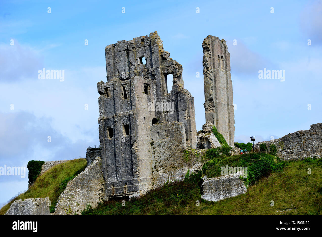 Corfe Castle Wareham dorset Stock Photo - Alamy