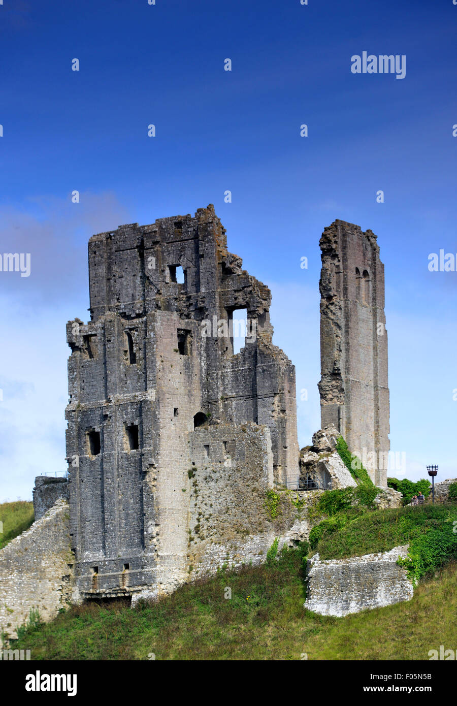 Corfe Castle Wareham dorset Stock Photo - Alamy