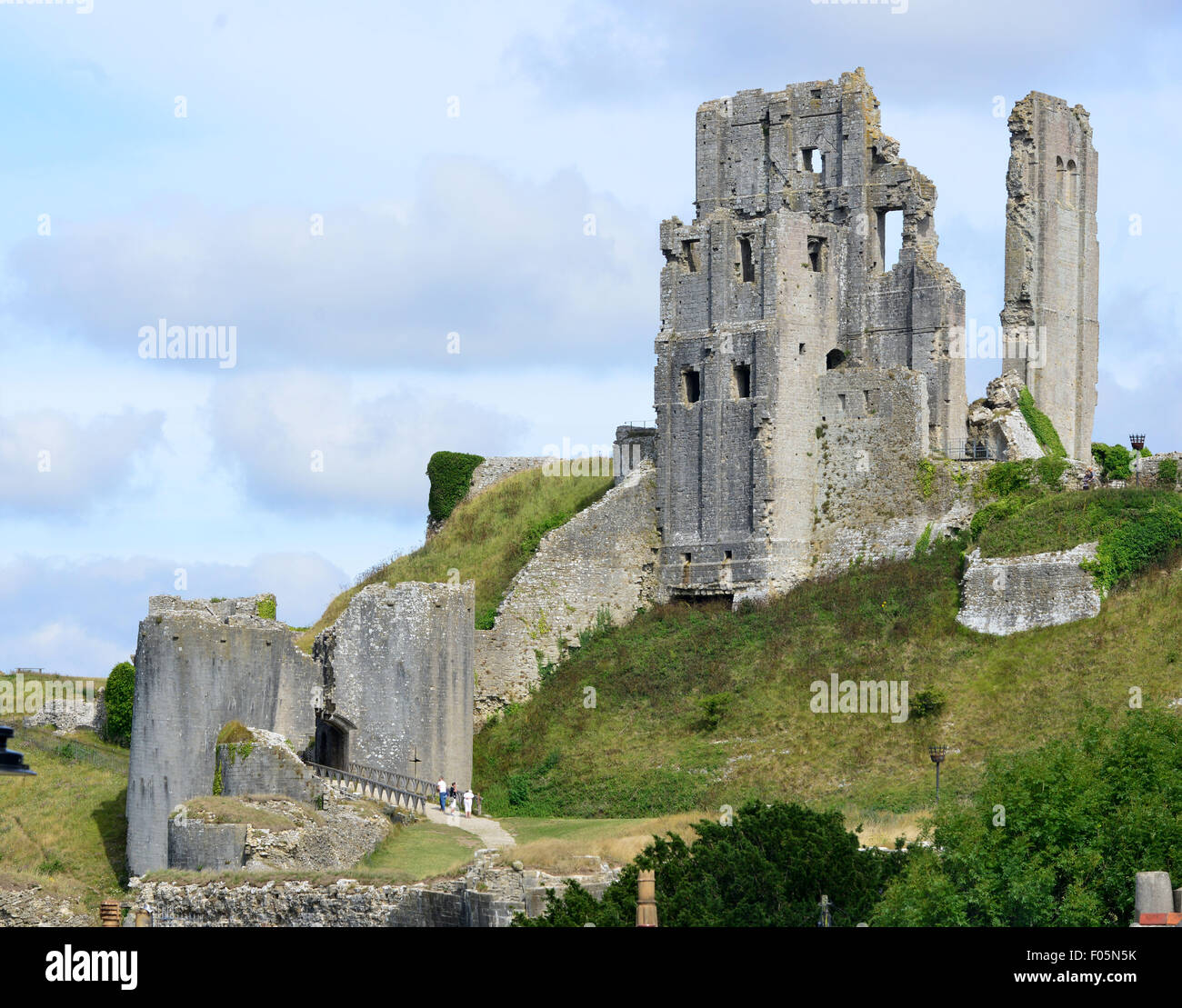 Corfe Castle Wareham dorset Stock Photo - Alamy