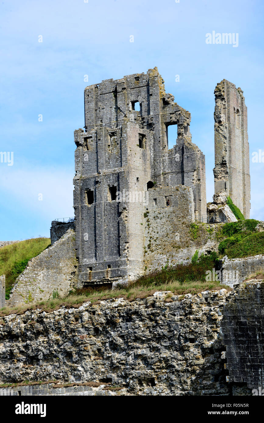 Corfe Castle Wareham dorset Stock Photo - Alamy
