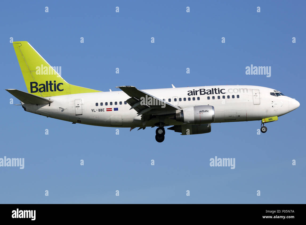 Amsterdam, Netherlands - April 20, 2015: An Air Baltic Boeing 737-500 ...