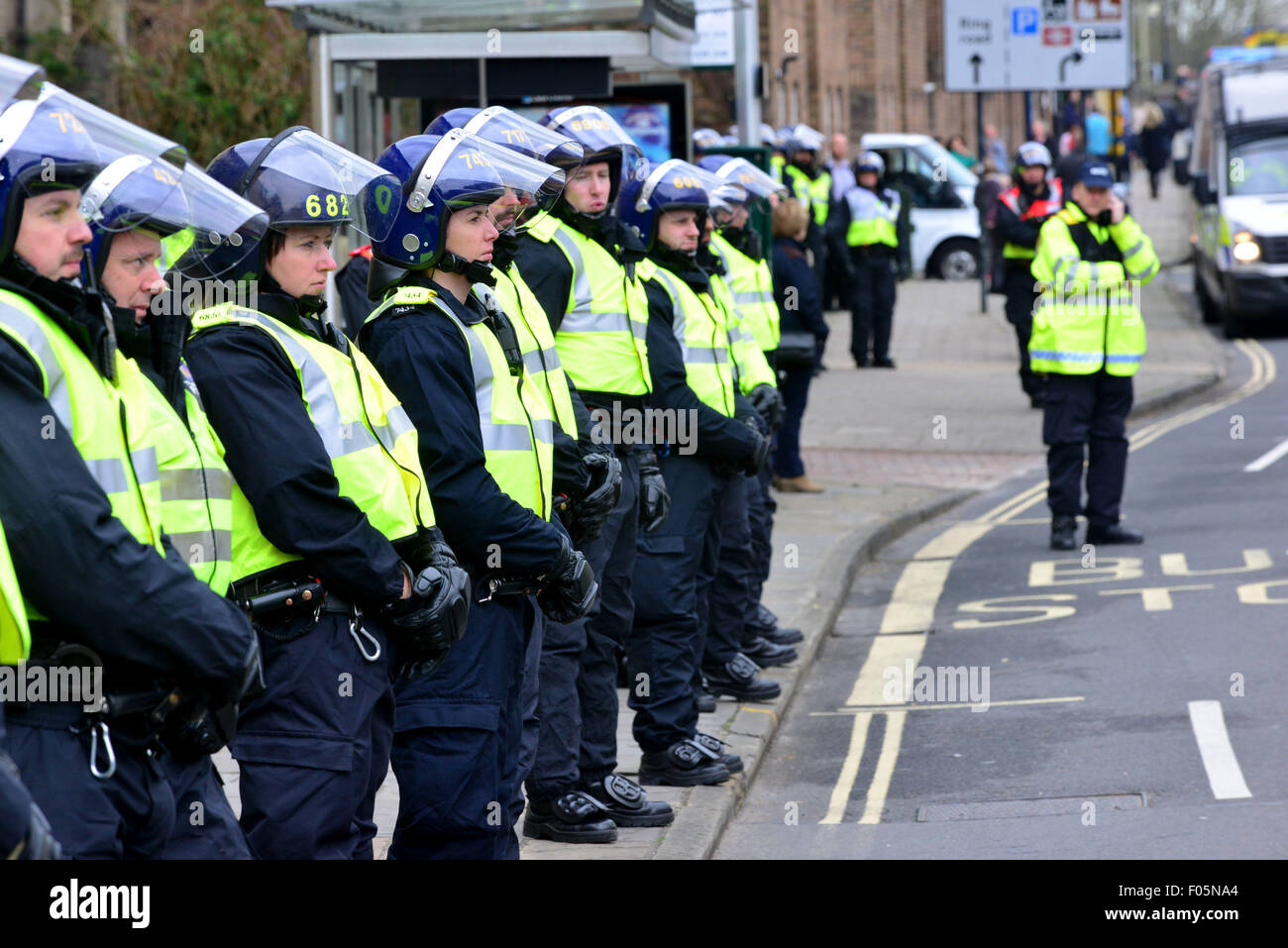English Defence League holding a National Demonstration in Oxford on ...