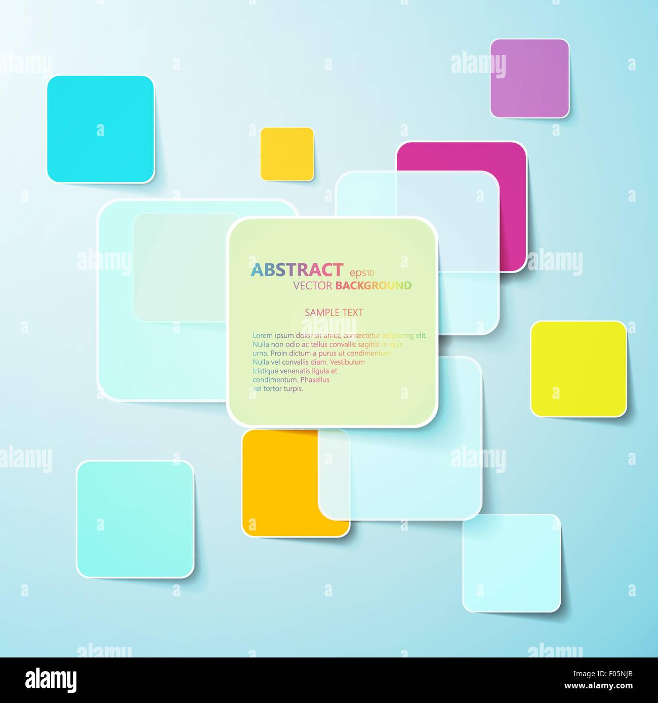 Collection of paper notes with copy space for text Stock Vector Image ...