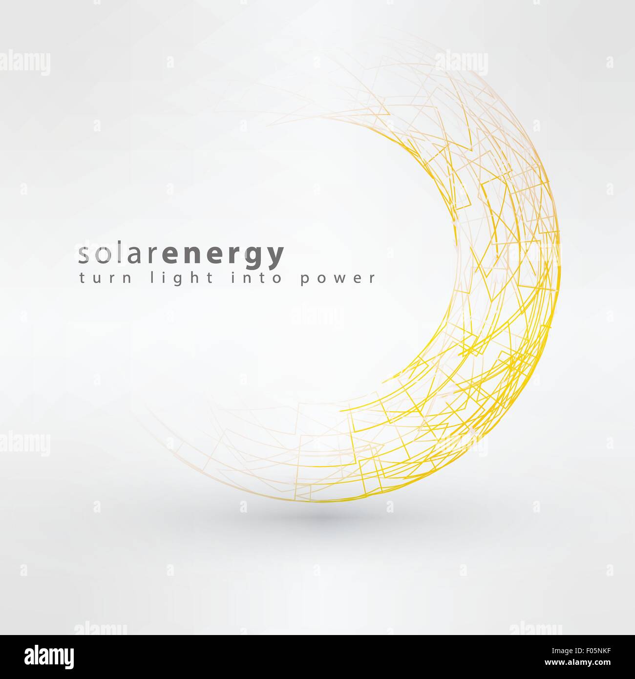 Sun icon made from power symbols. Solar energy logo design concept ...