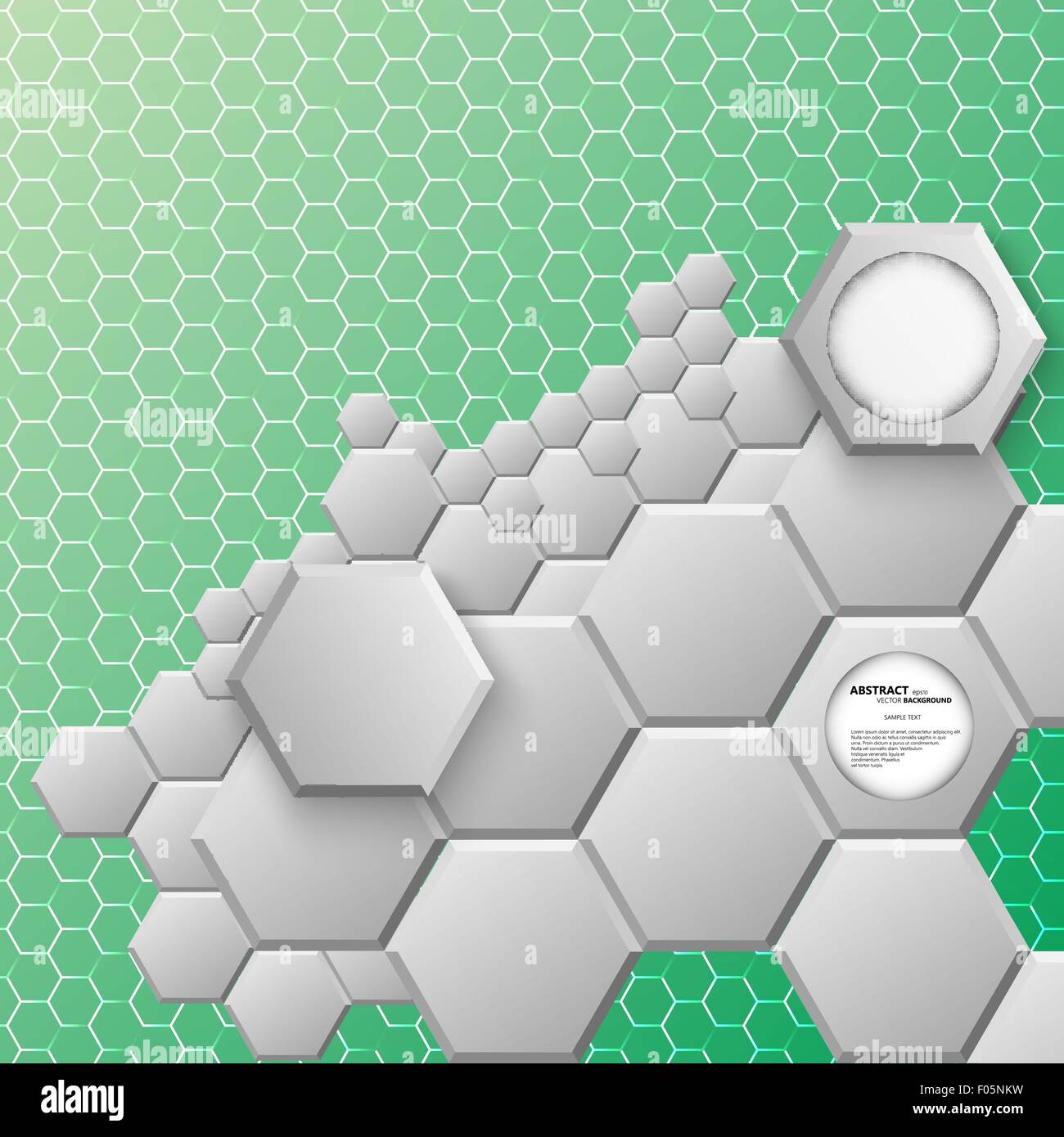 Abstract hexagon background. Vector illustration, contains ...