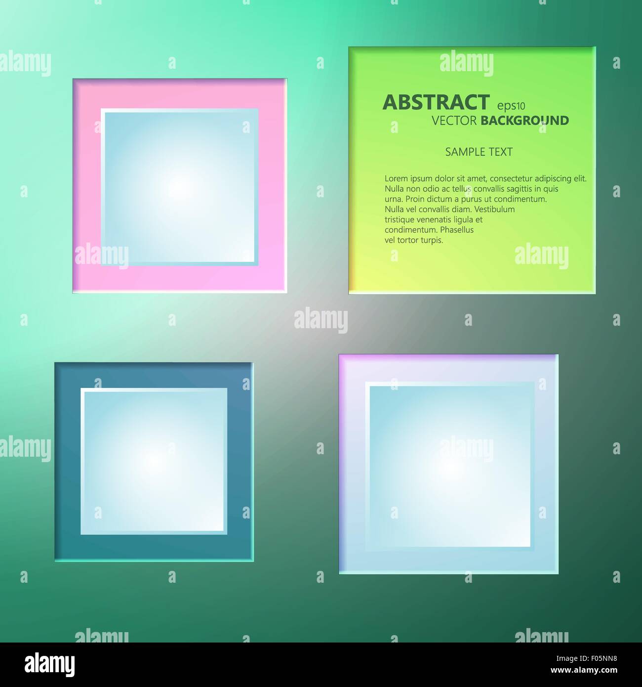 Abstract background of color boxes. Template for a text Stock Vector ...