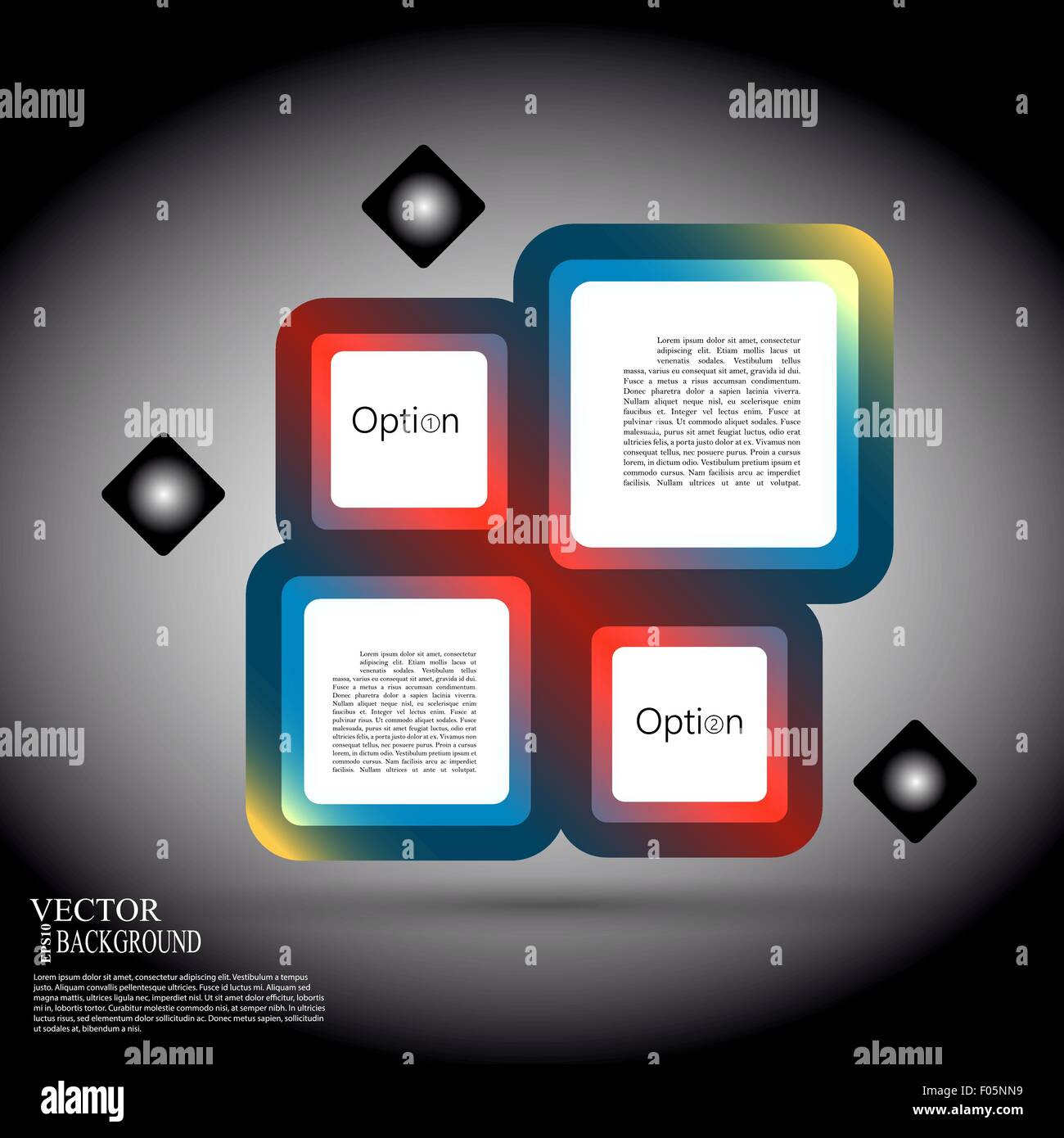 Abstract background of color boxes. Template for a text Stock Vector ...