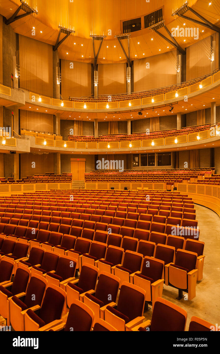 Seating in the Chan Centre on the campus of UBC in Vancouver Stock ...