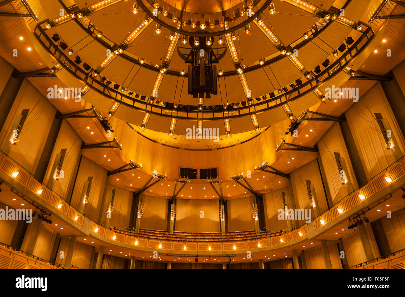Upper levels of seating in the Chan Centre for the Performing Arts on ...