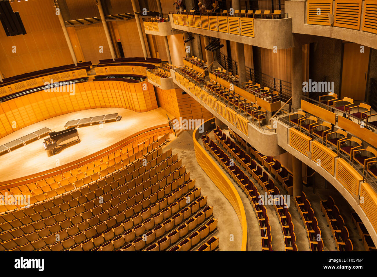 Interior view of the Chan Centre for the Performing Arts on the campus ...