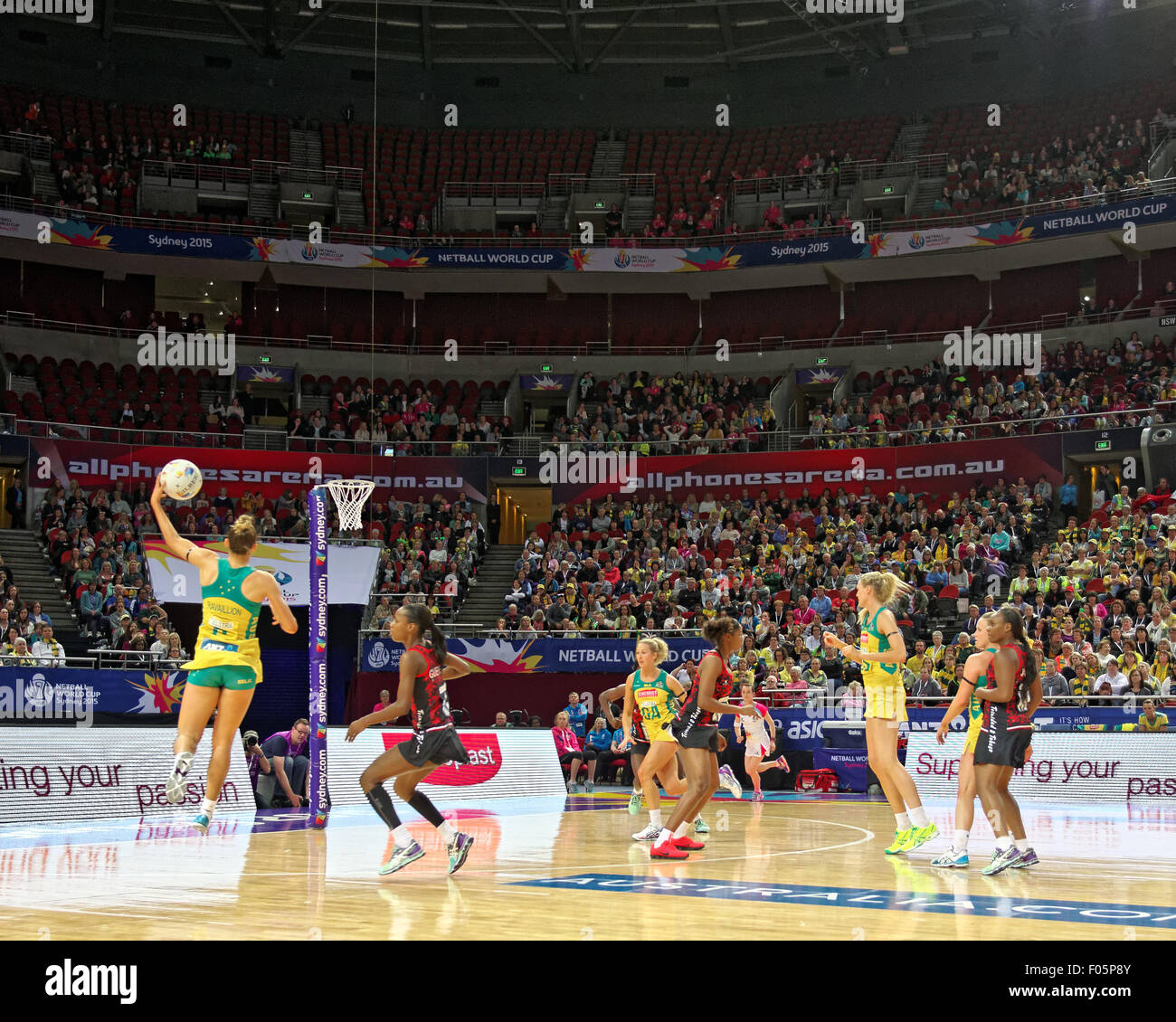 Sydney, Australia. 7th Aug, 2015. Action during the 2015 Netball World ...