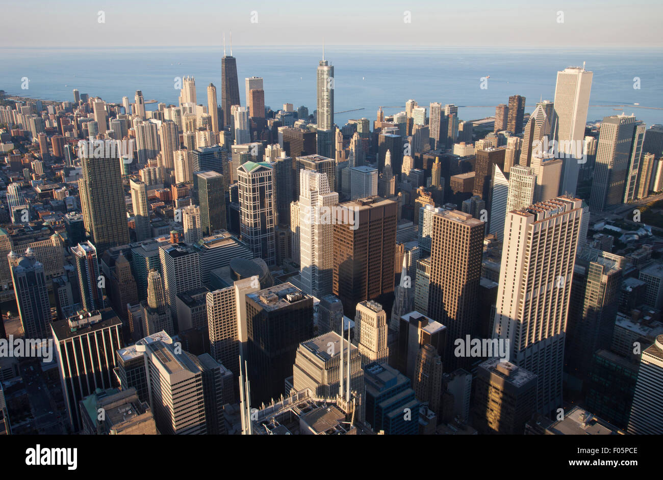 DOWNTOWN LOOP SKYLINE CHICAGO ILLINOIS USA Stock Photo - Alamy