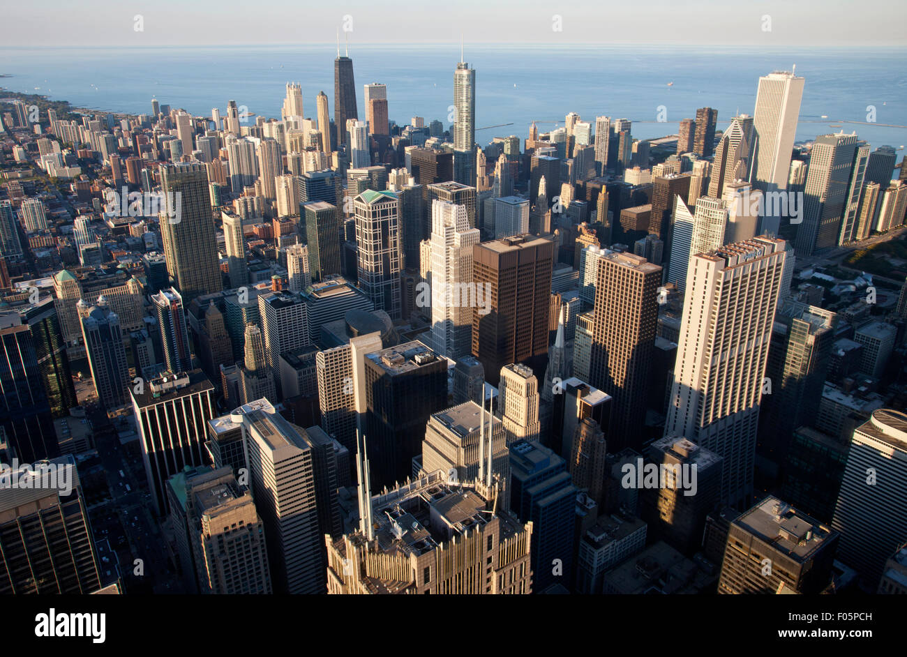 DOWNTOWN LOOP SKYLINE CHICAGO ILLINOIS USA Stock Photo - Alamy
