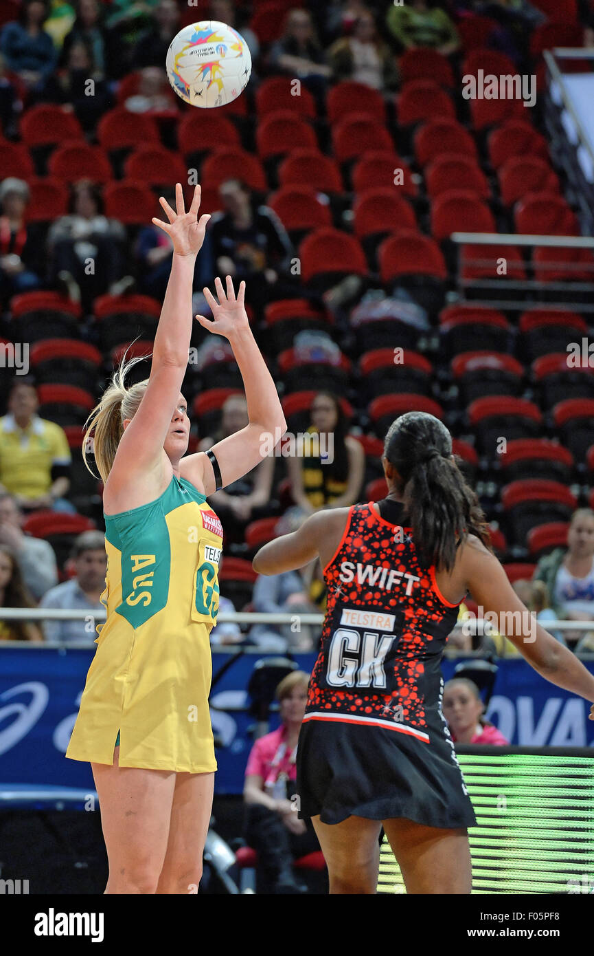 Sydney, Australia. 7th Aug, 2015. Action during the 2015 Netball World ...