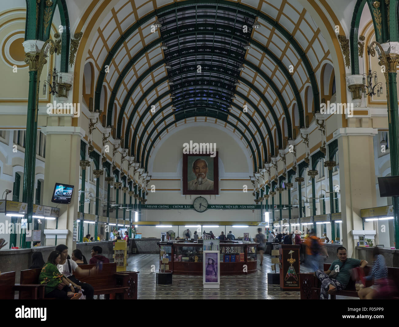 The Central Post Office, Saigon, Vietnam Stock Photo - Alamy