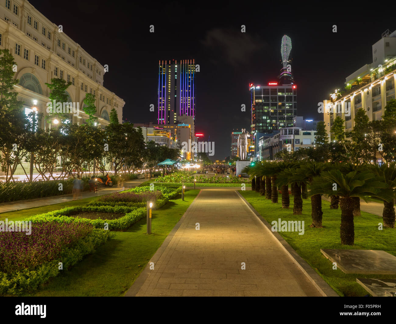 Ho Chi Minh Square, Saigon, Vietnam at Night Stock Photo - Alamy