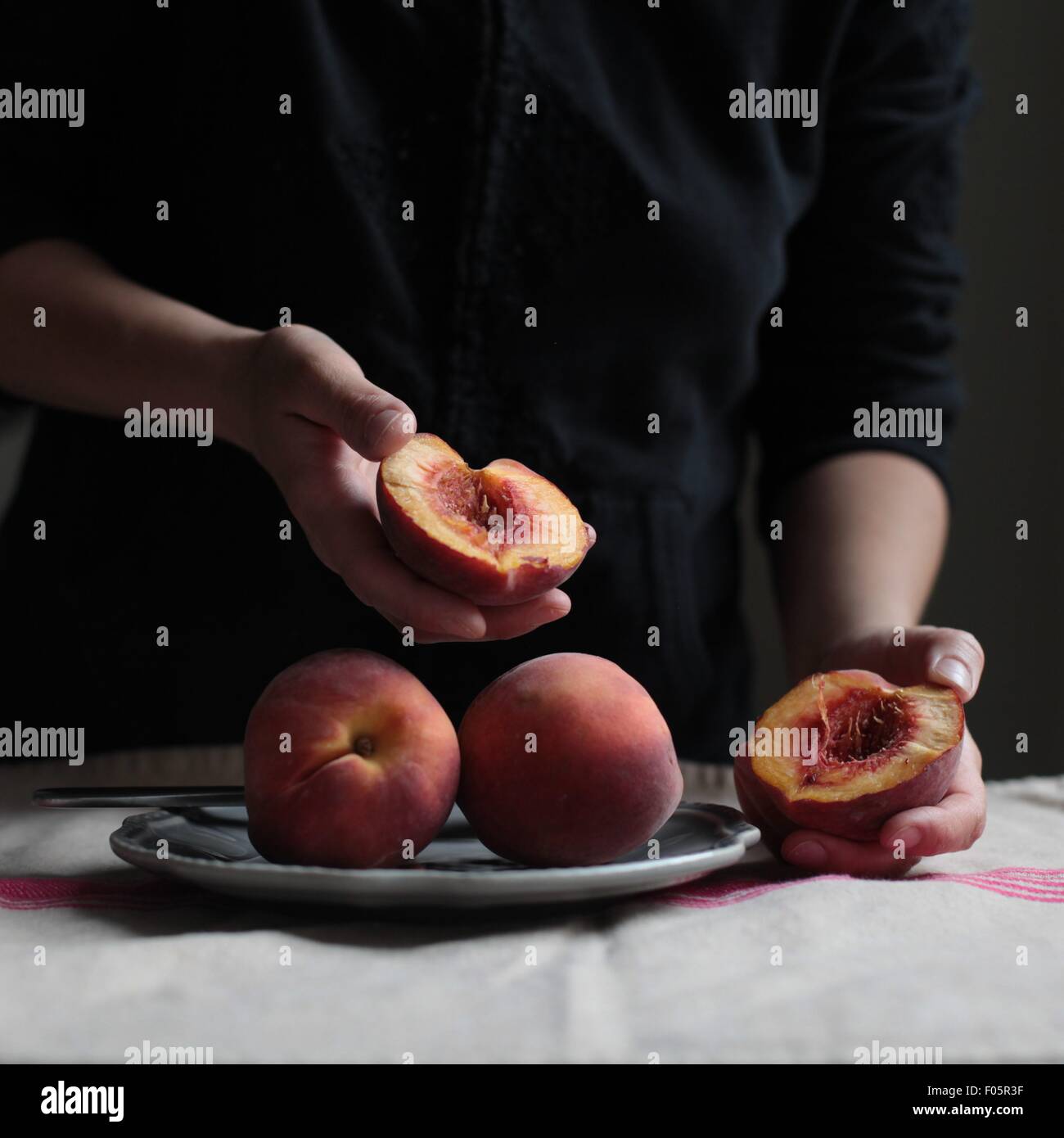 Hands peach hi-res stock photography and images - Alamy