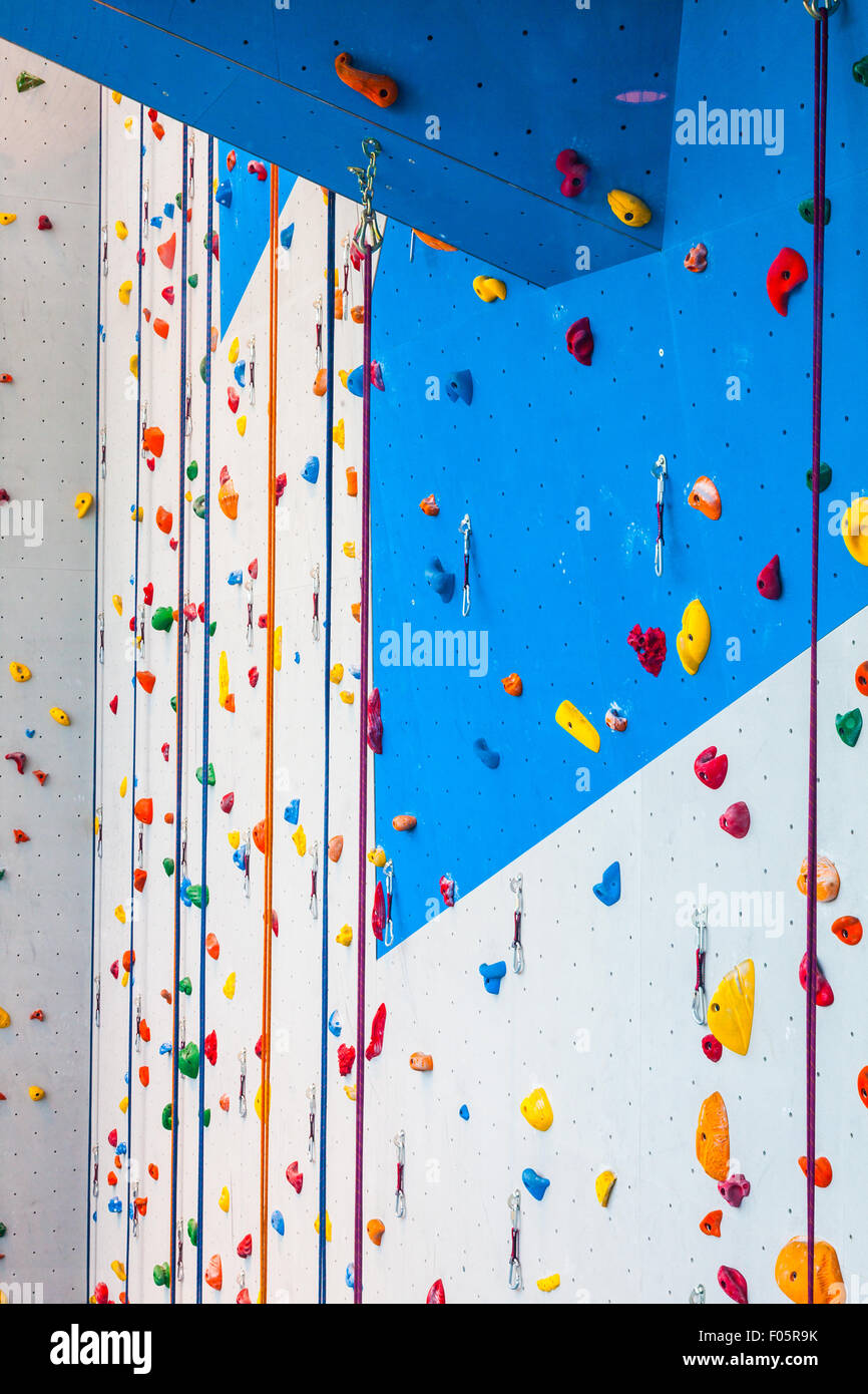 Abstract image of the climbing wall in the Student Union Building at ...