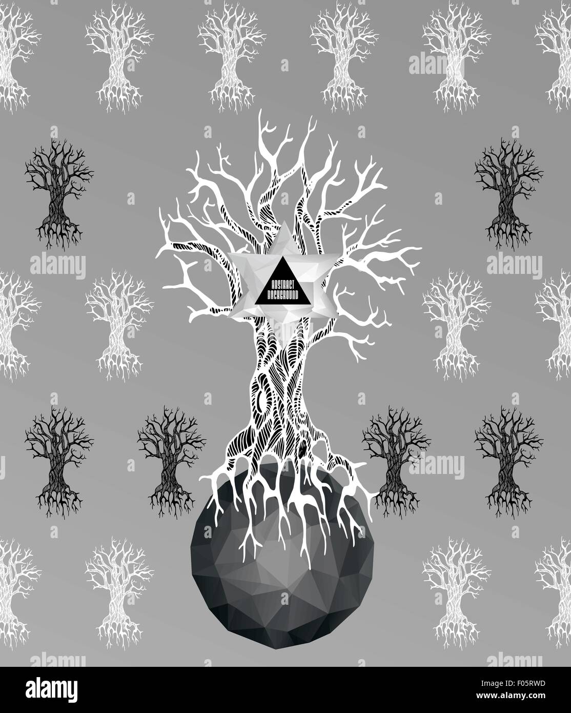 Gothic tree shape Stock Vector Images - Alamy