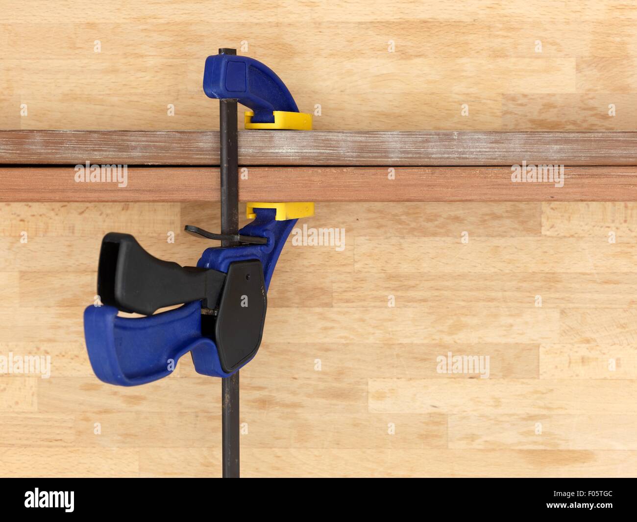 A close up shot of a workshop clamp Stock Photo - Alamy