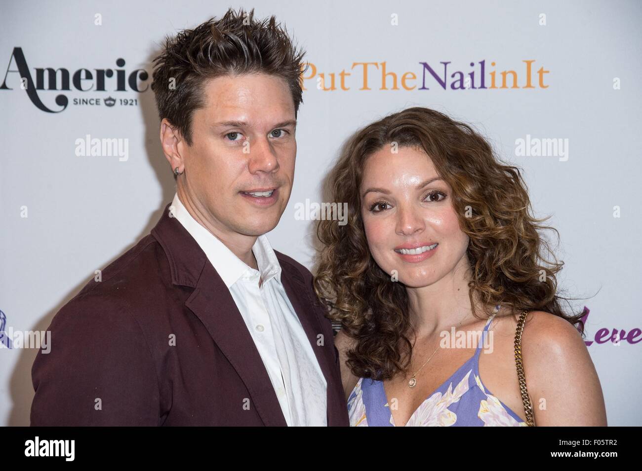 New York, NY, USA. 7th Aug, 2015. David Miller, Sarah Joy at arrivals ...