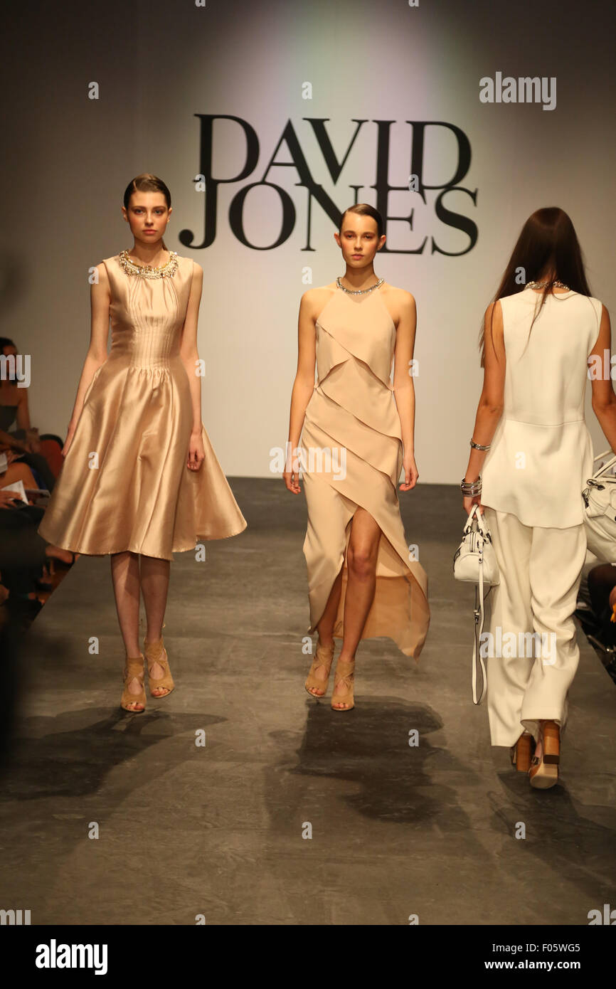 Models showcase designs by Rachel Gilbert on the runway at the David ...