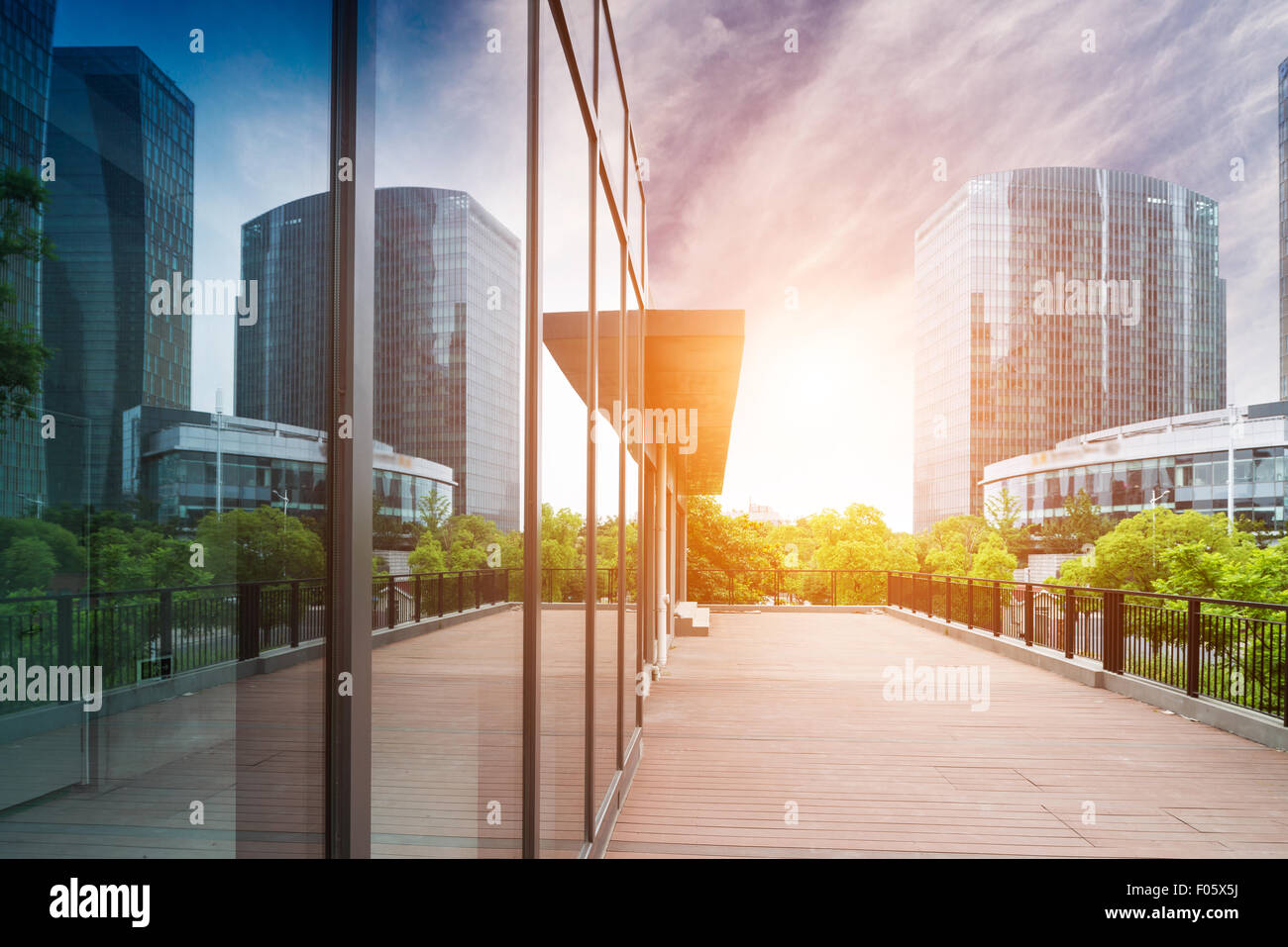 office buildings in modern shanghai Stock Photo - Alamy