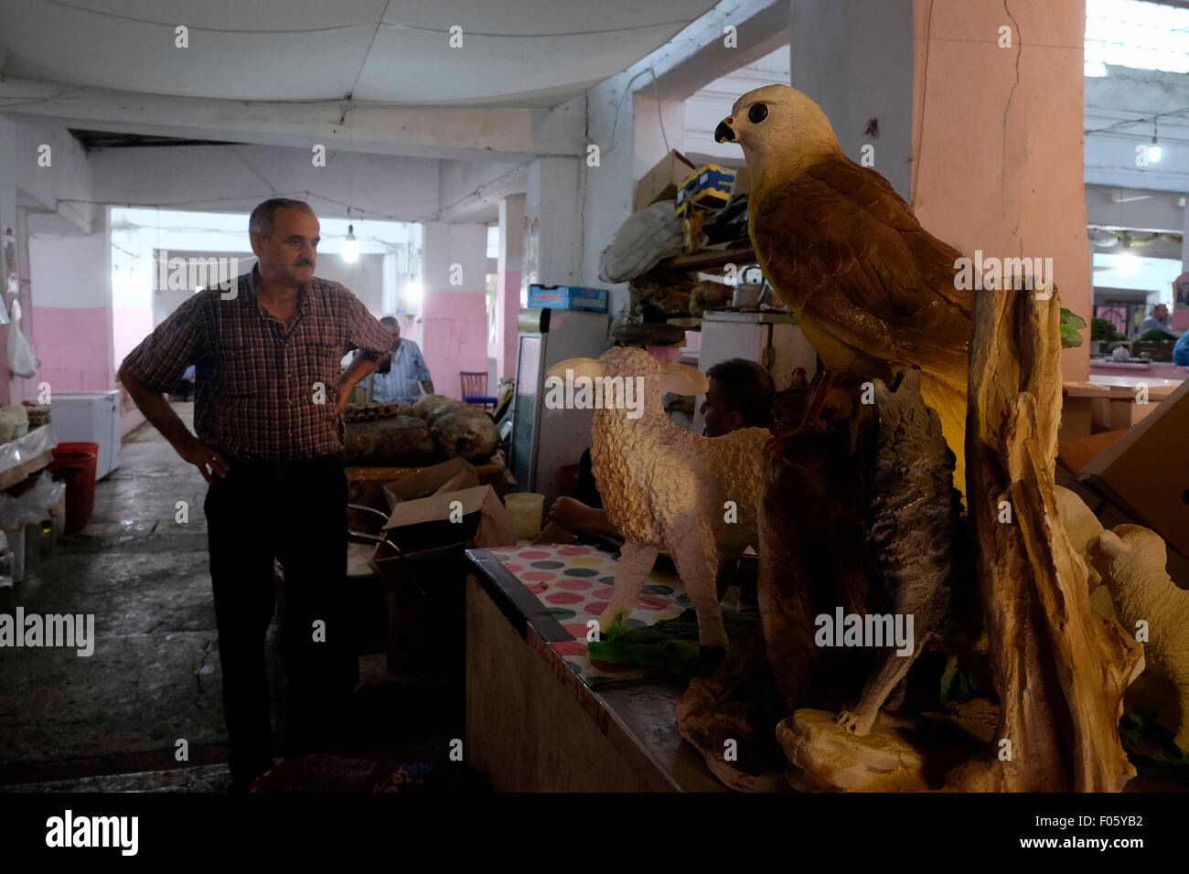 A stall in Taza Bazaar market in the city of Baku in Azerbaijan Stock ...