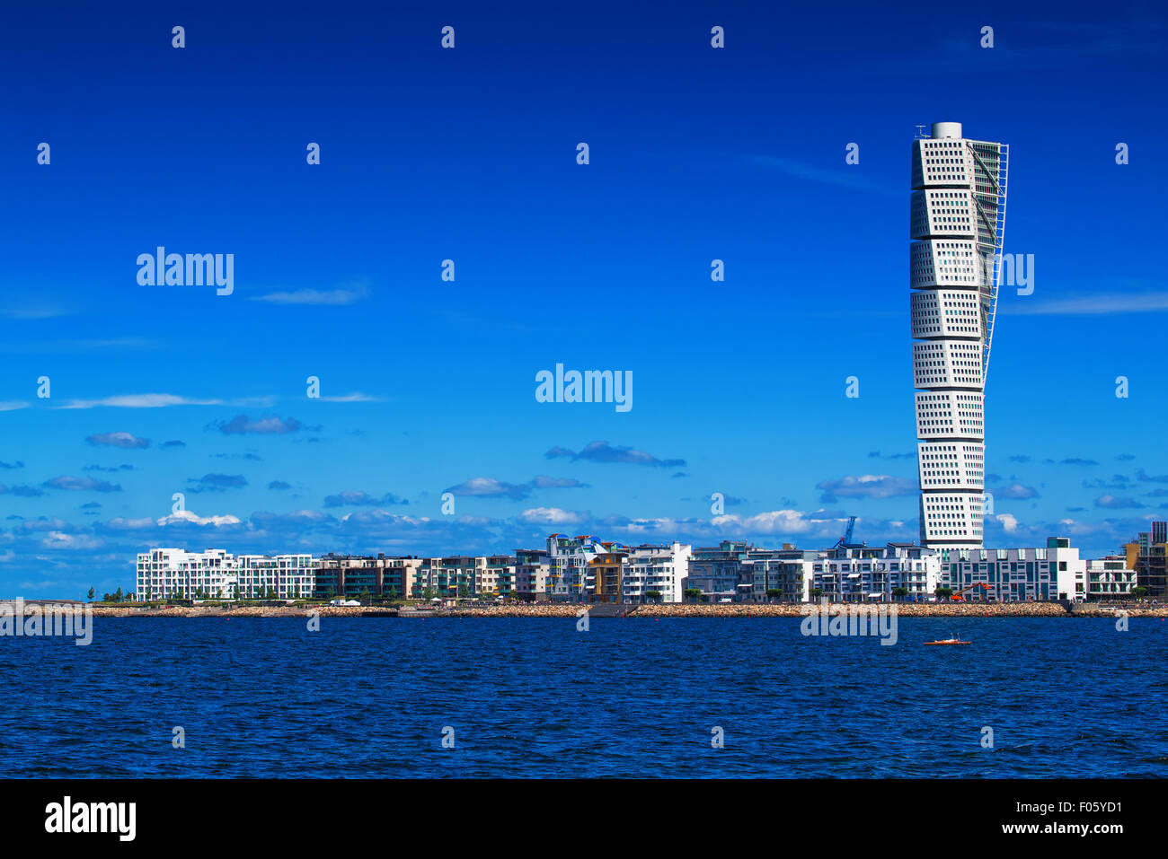 MALMO, SWEDEN - JUNE 26, 2015: Malmo Cityscape with Turning Torso as ...