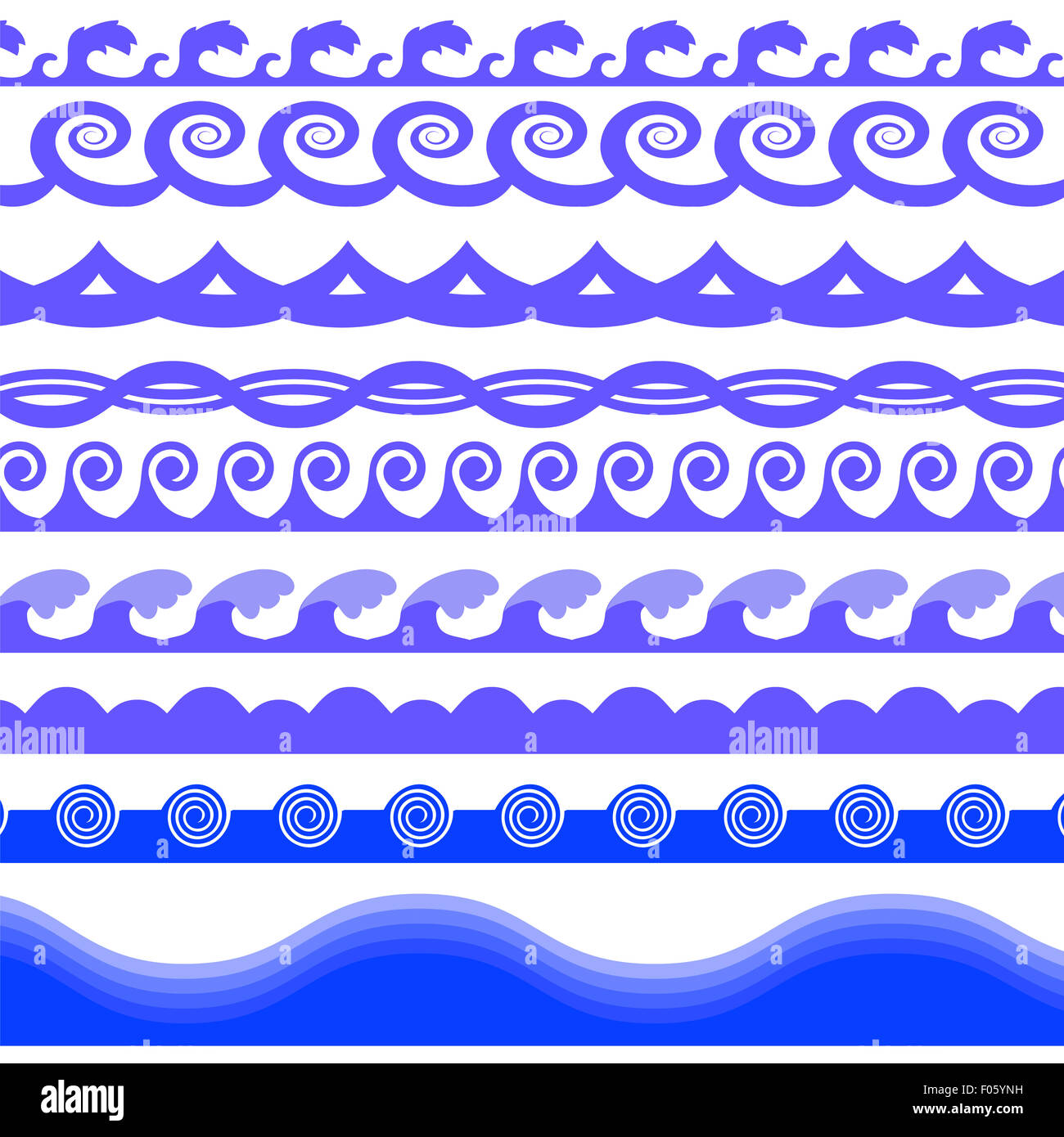 Blue Sea Waves Stock Photo - Alamy