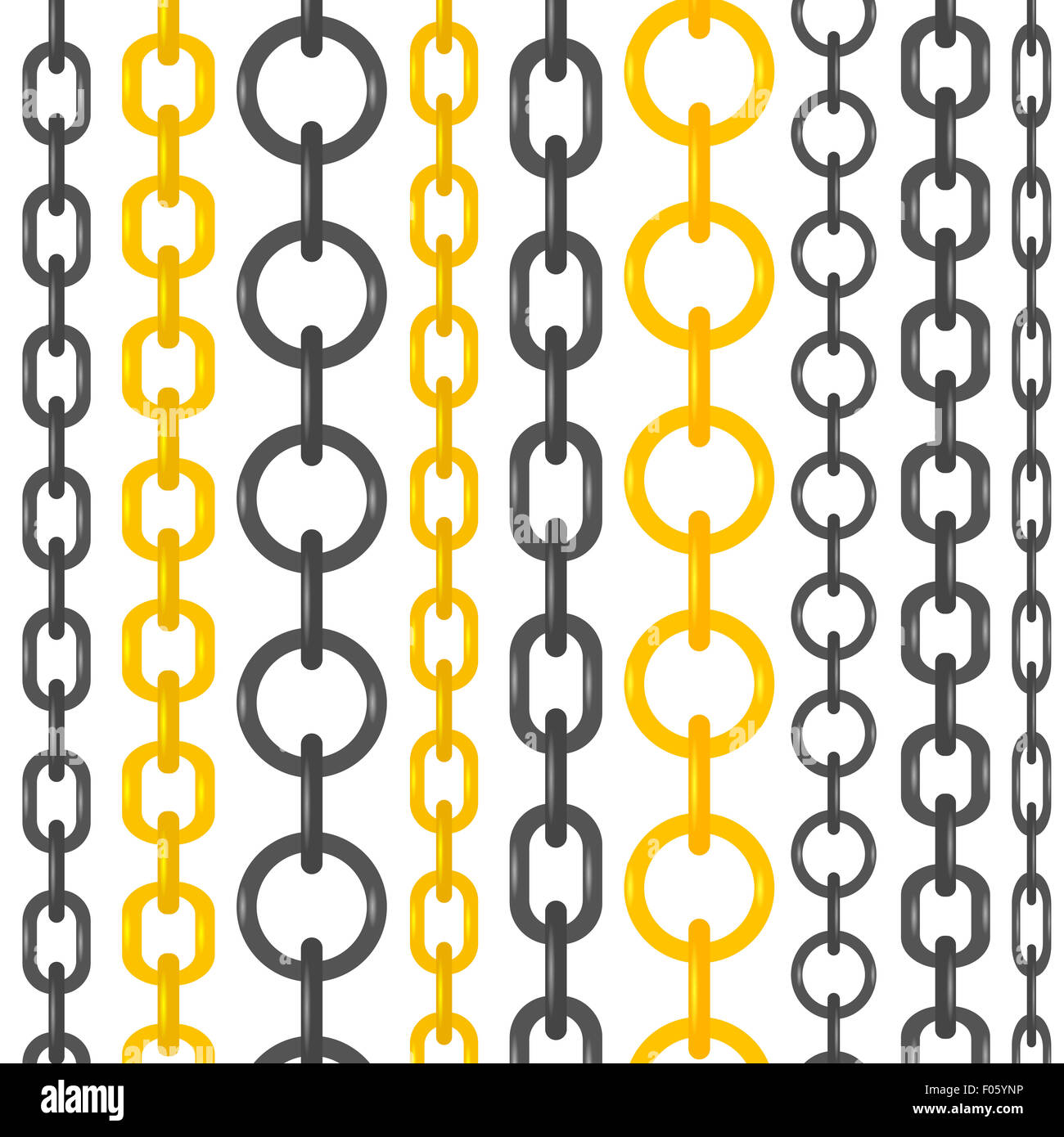 Set of Different Chains Stock Photo - Alamy