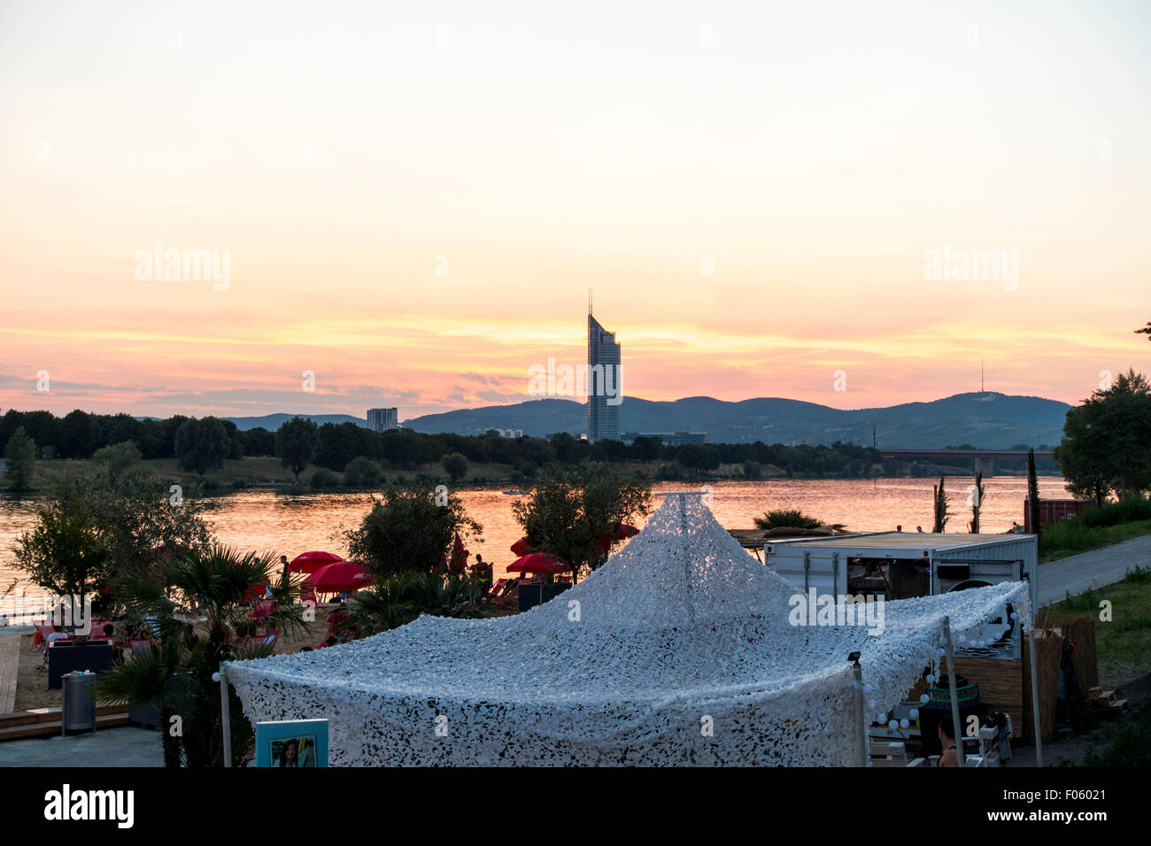 Copa Beach, Copacagrana, Wien Stock Photo - Alamy