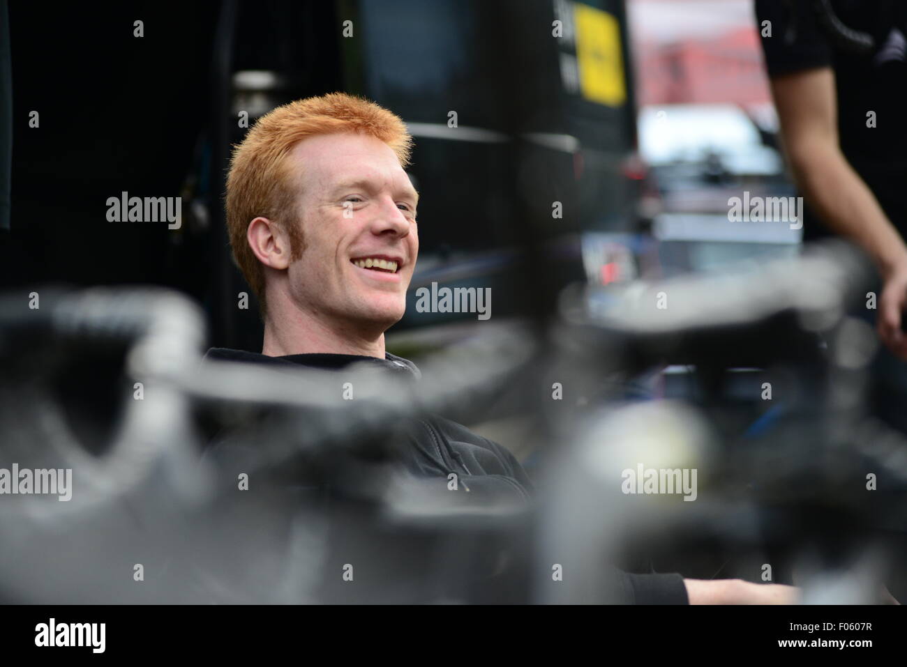 Cyclist Ed Clancy at the National Circuit Race Championships 2015 ...