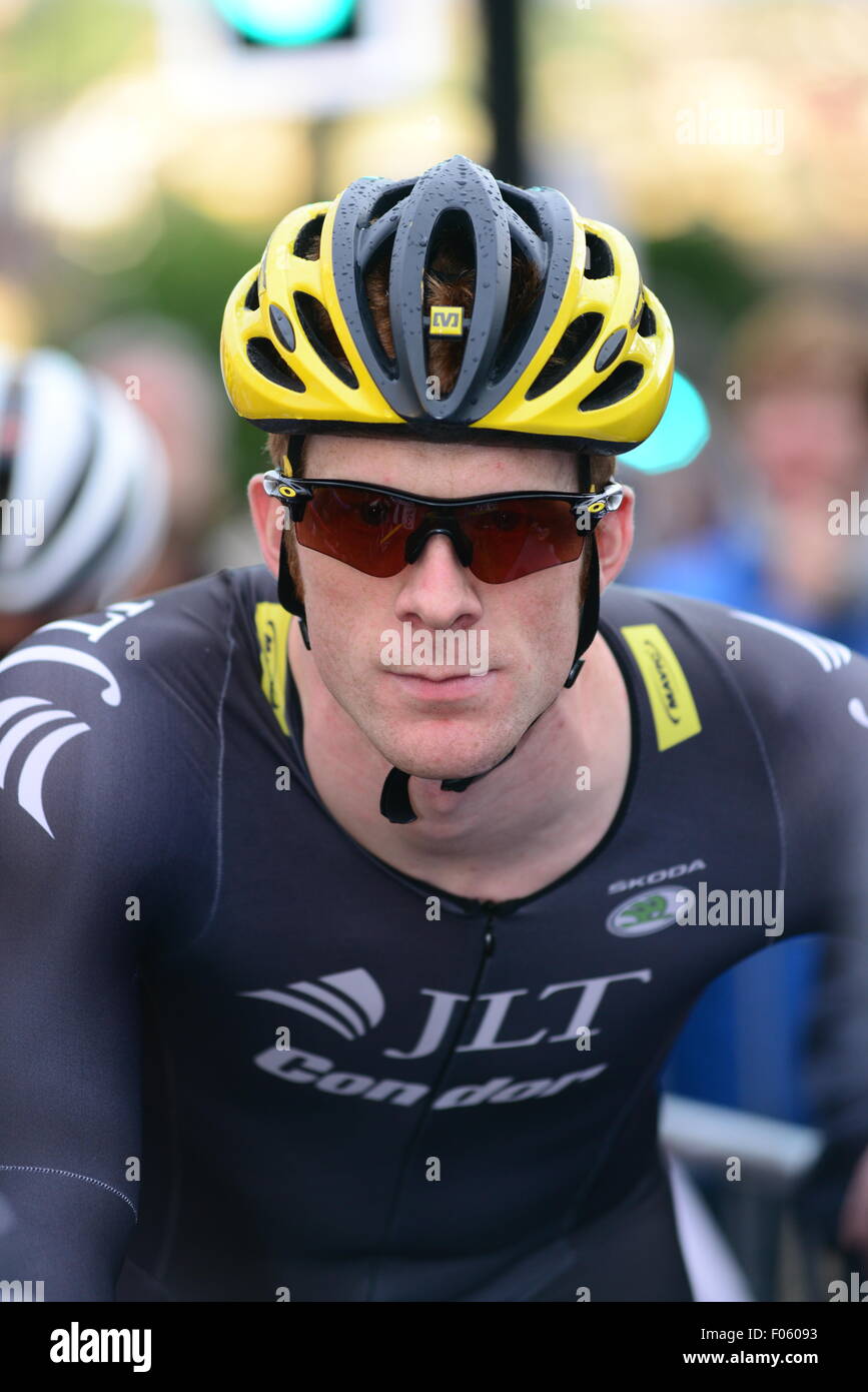 Cyclist Ed Clancy at the National Circuit Race Championships 2015 ...