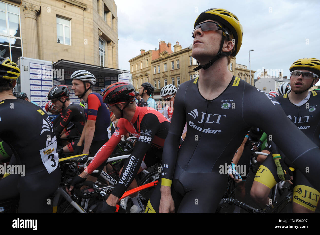 Cyclist Ed Clancy at the National Circuit Race Championships 2015 ...
