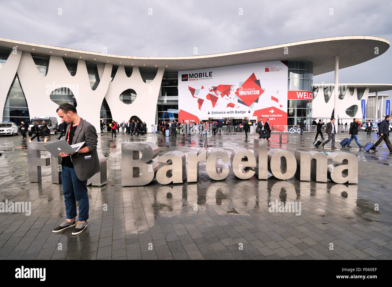 Mobile World Congress, Fira de Barcelona trade fair ground, Joan Carles ...