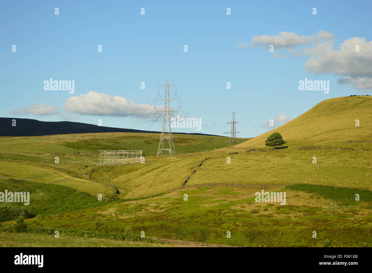 Pylons peak district hi-res stock photography and images - Alamy